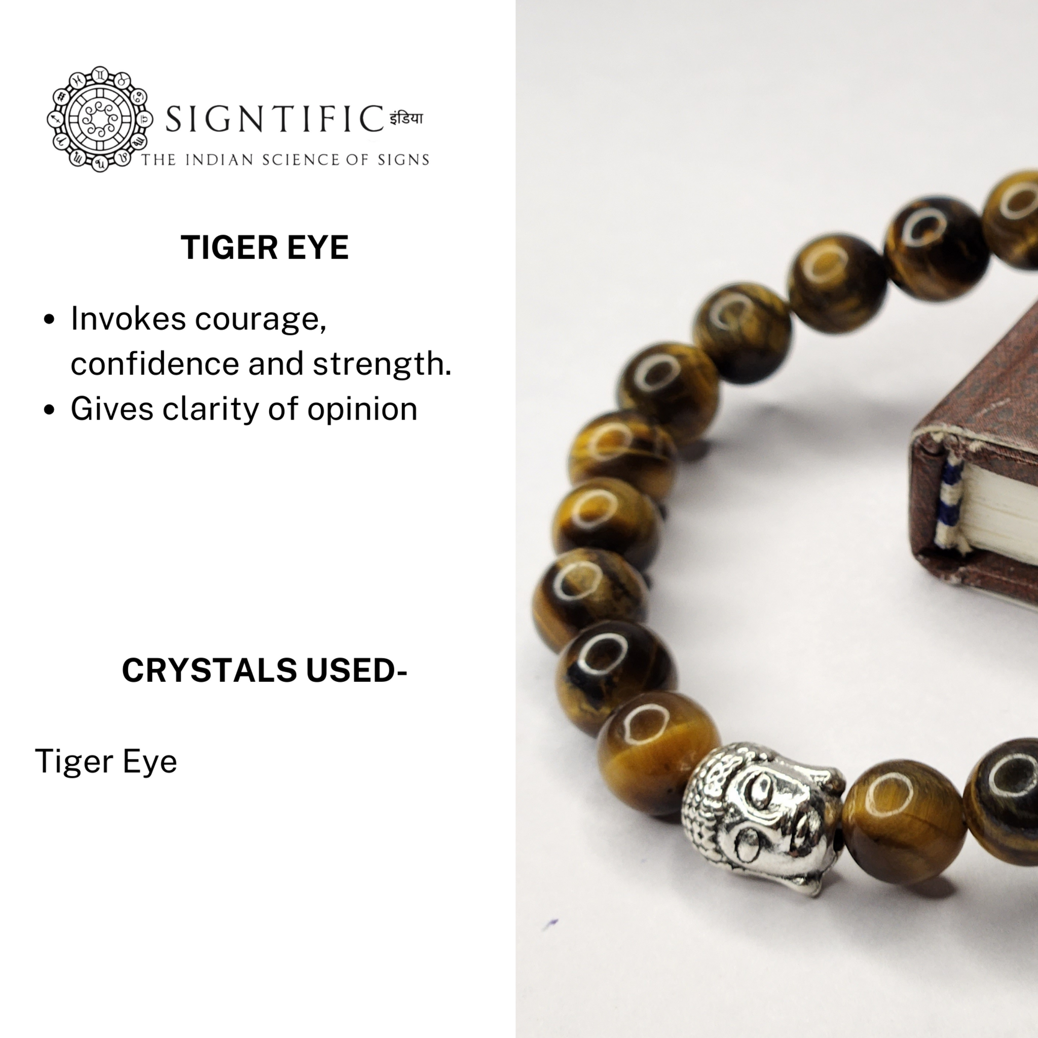 COURAGE AND CONFIDENCE - THE TIGER'S EYE – Signtific India