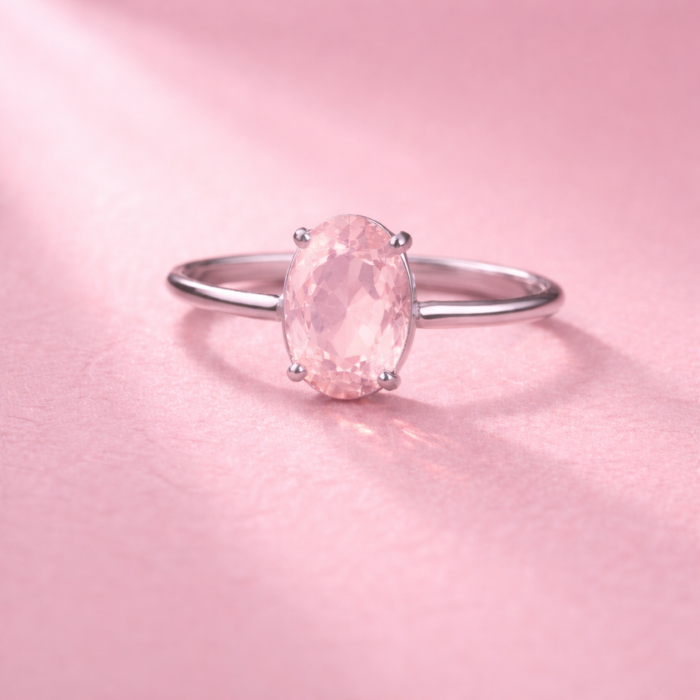 ROSE QUARTZ RING- The crystal of LOVE – Signtific India